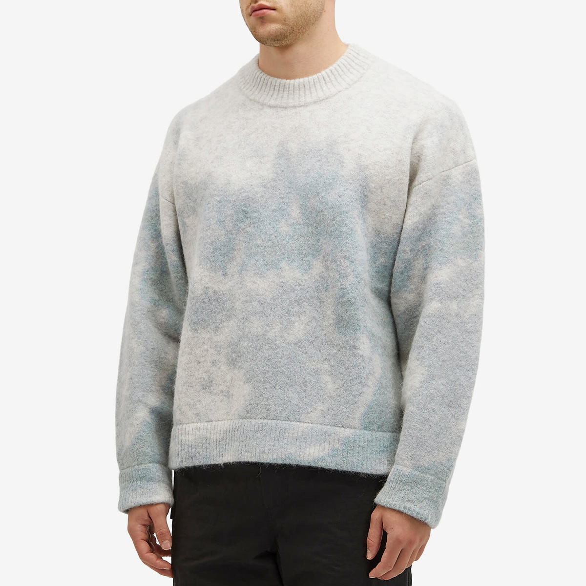 Represent Men's Abstract Knit Sweater in Rock Represent