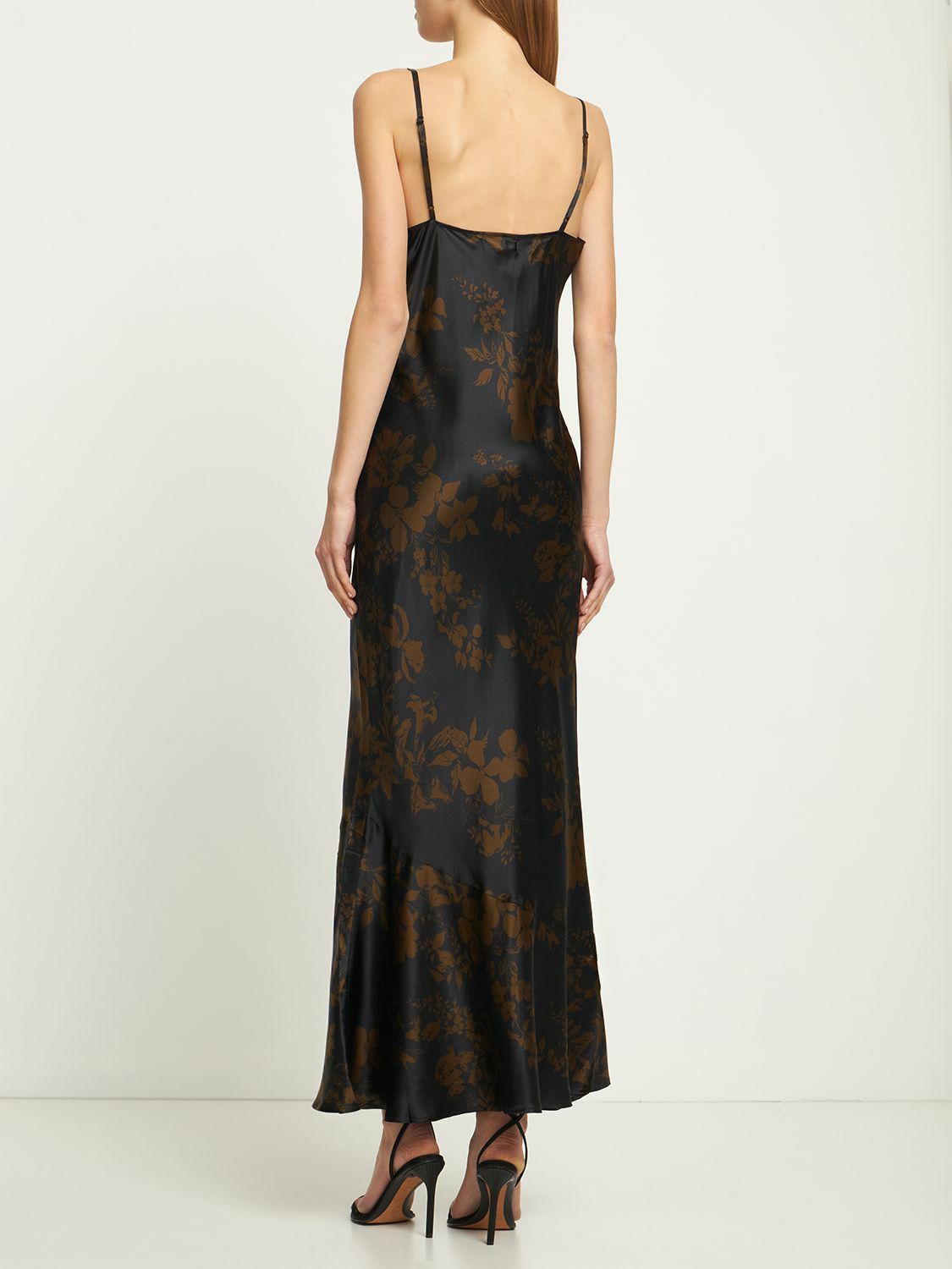 REFORMATION - Parma Silk Satin Long Dress Reformation