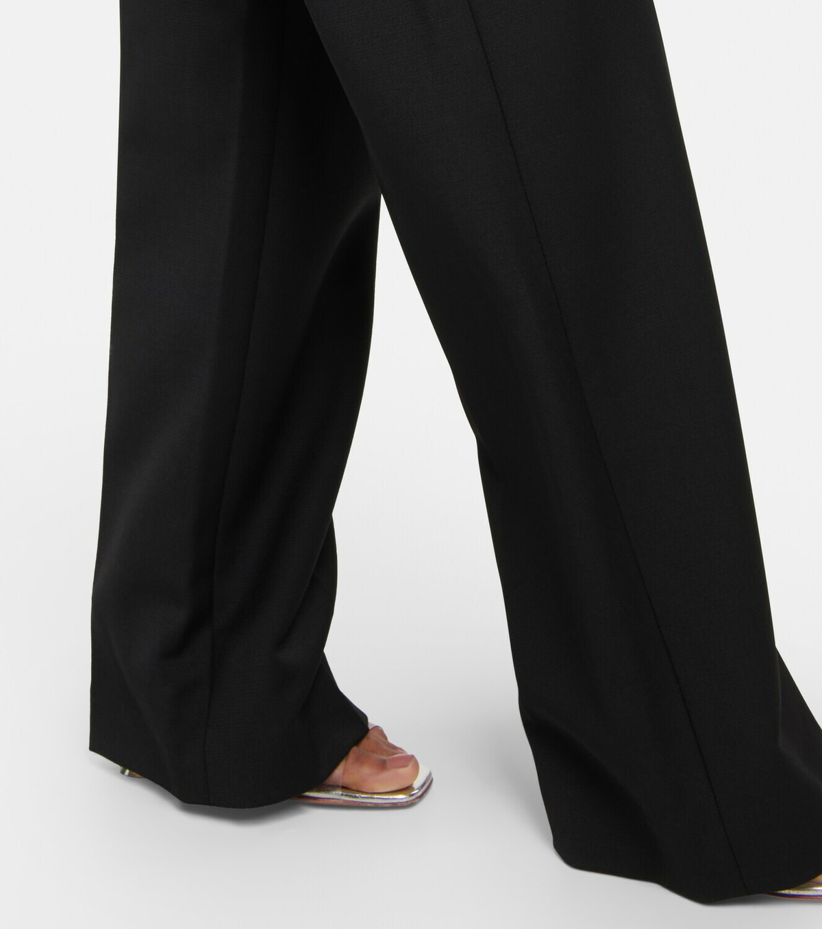 Area Crystal-embellished wool crêpe pants AREA