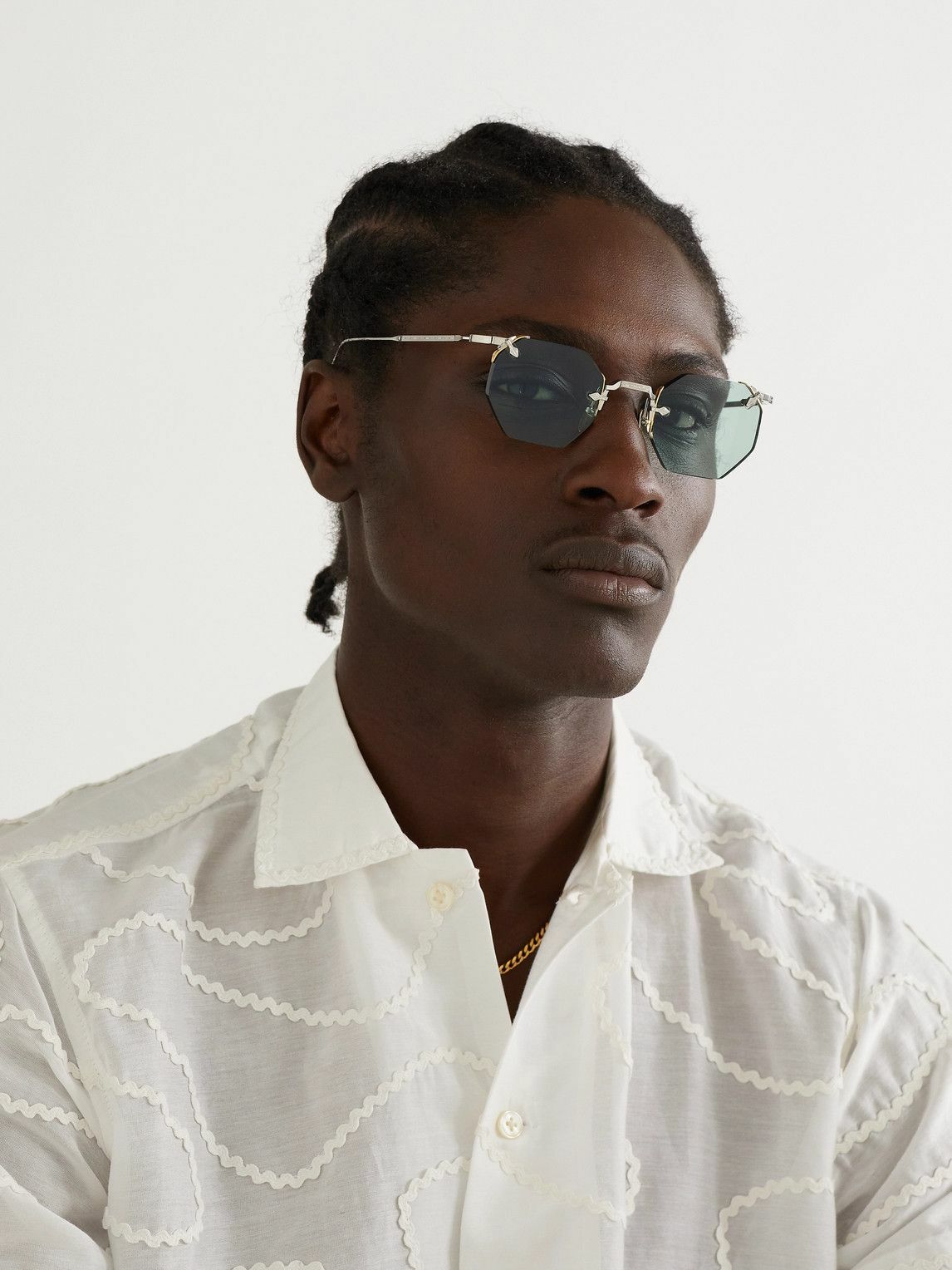 Jacques Marie Mage - El Dorado Rimless Titanium Sunglasses Jacques ...