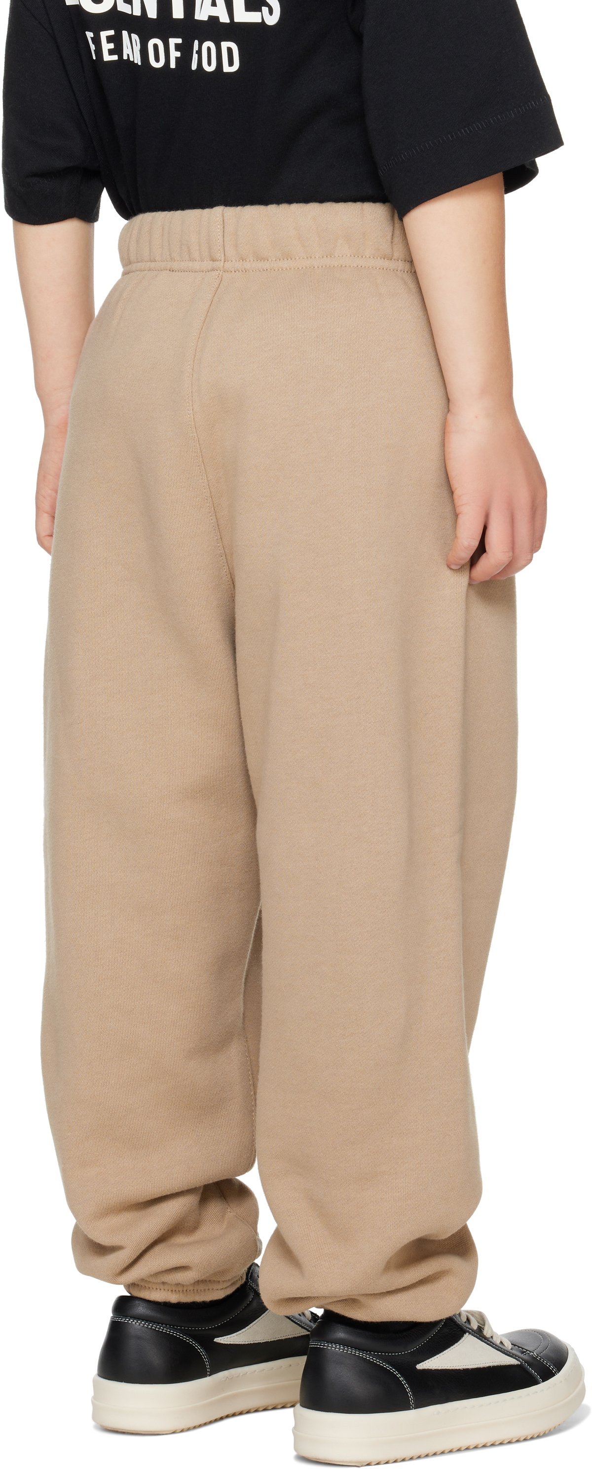 Fear of God ESSENTIALS Kids Beige Fleece Essential Sweatpants Fear Of ...