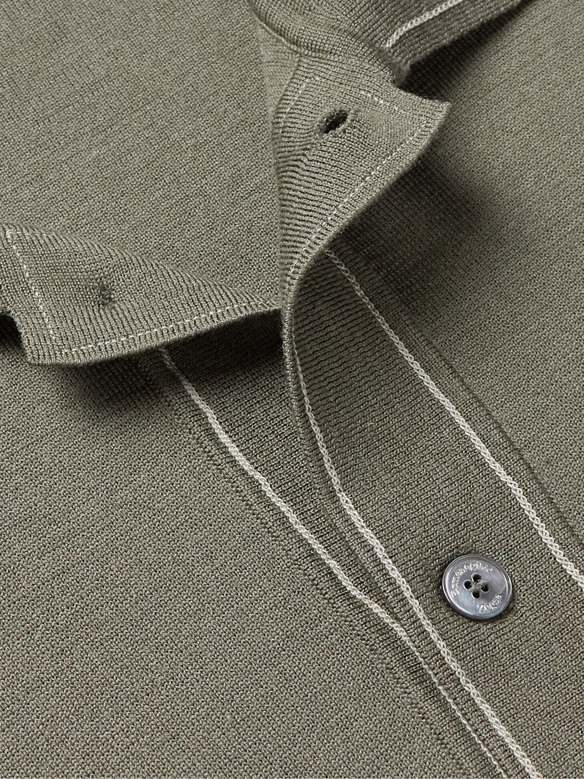 Zegna - Wool and Silk-Blend Cardigan - Green Zegna