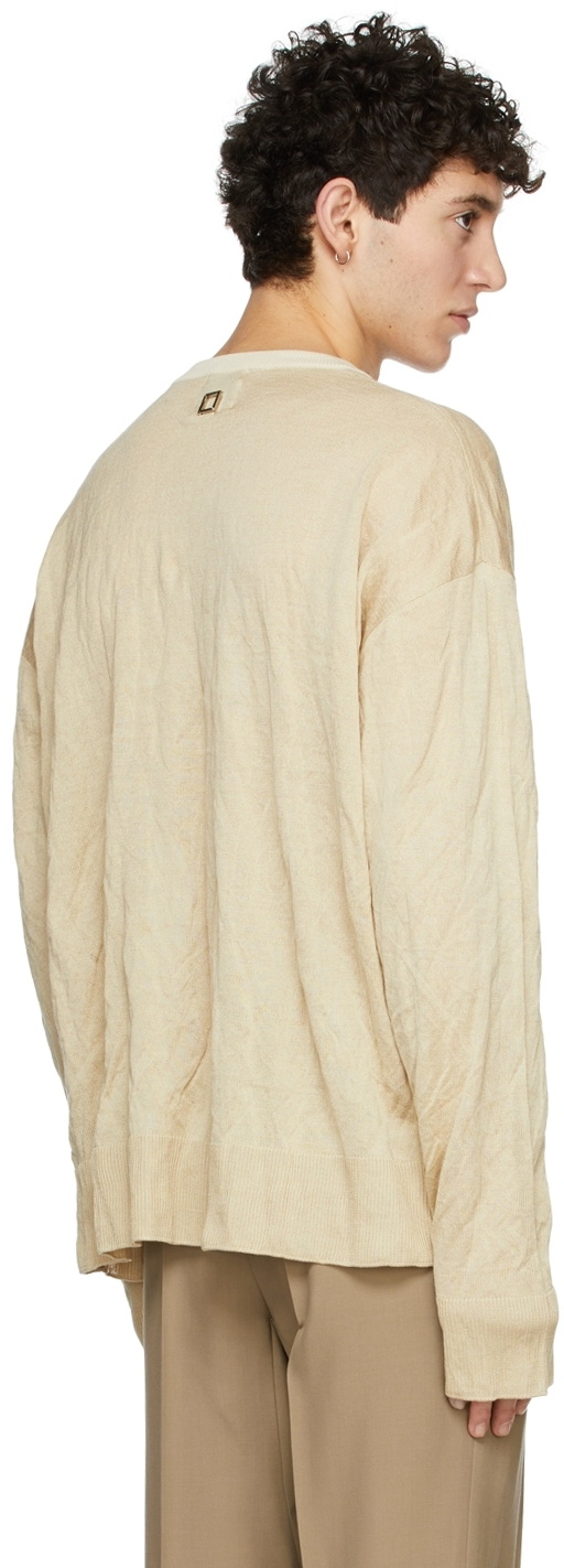 Wooyoungmi Beige Rayon Sweater Wooyoungmi