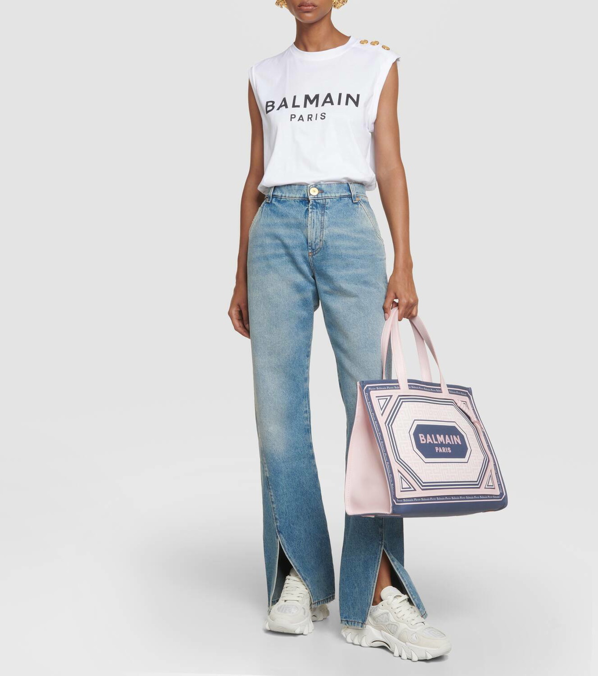 Balmain Logo canvas tote bag Balmain