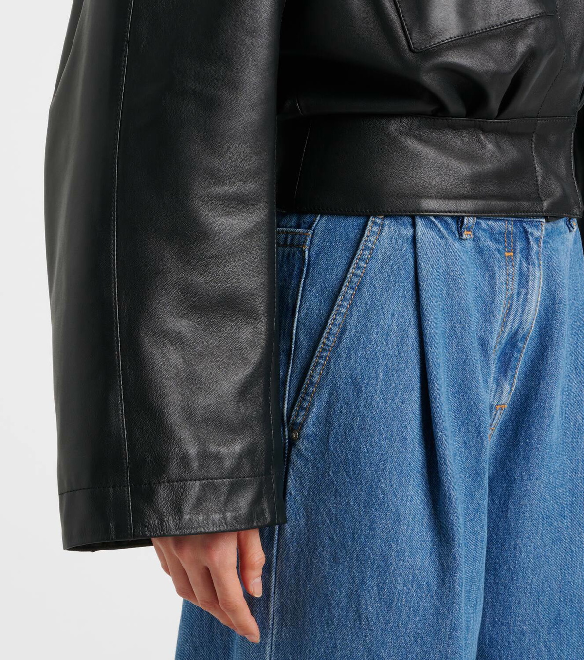 Givenchy Cropped leather jacket Givenchy