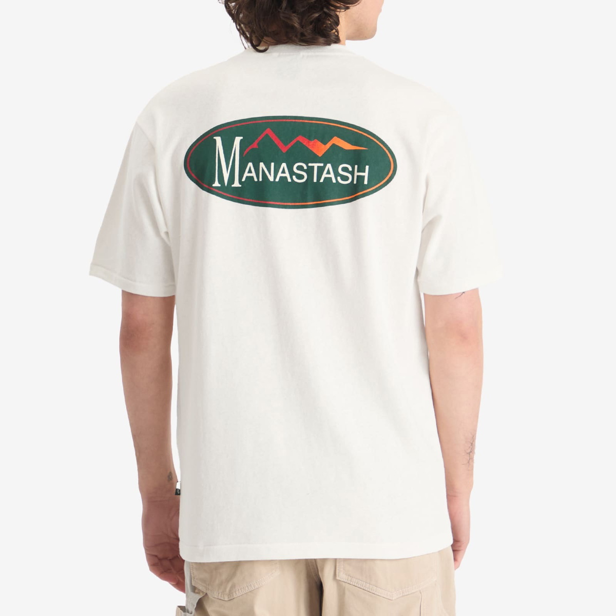 Manastash Men's Hemp Original Logo T-Shirt in White Manastash