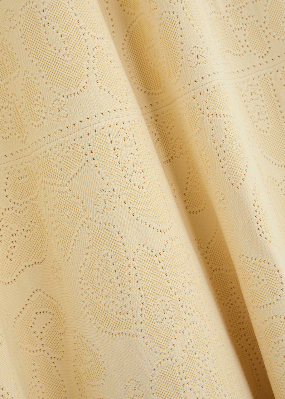 Needle & Thread Pointelle-knit Midi Dress Yellow Needle & Thread