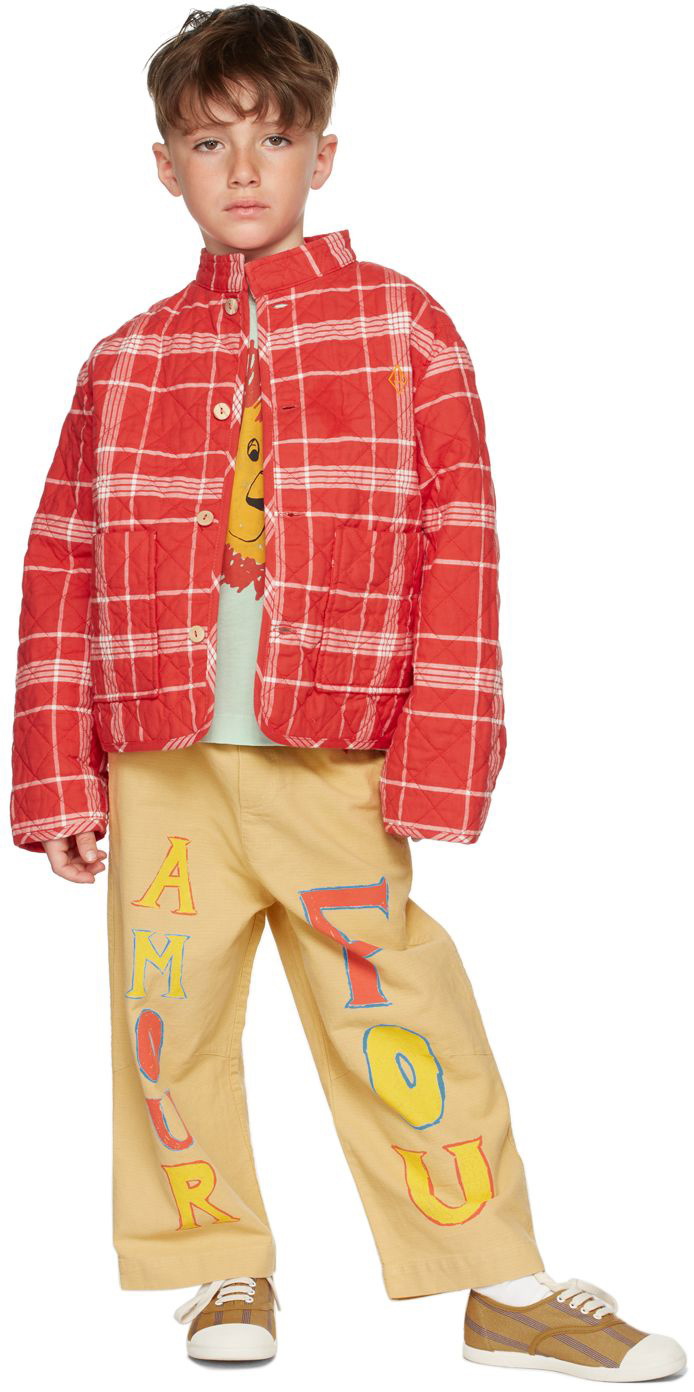 The Animals Observatory Kids Red Logo Starling Jacket The Animals