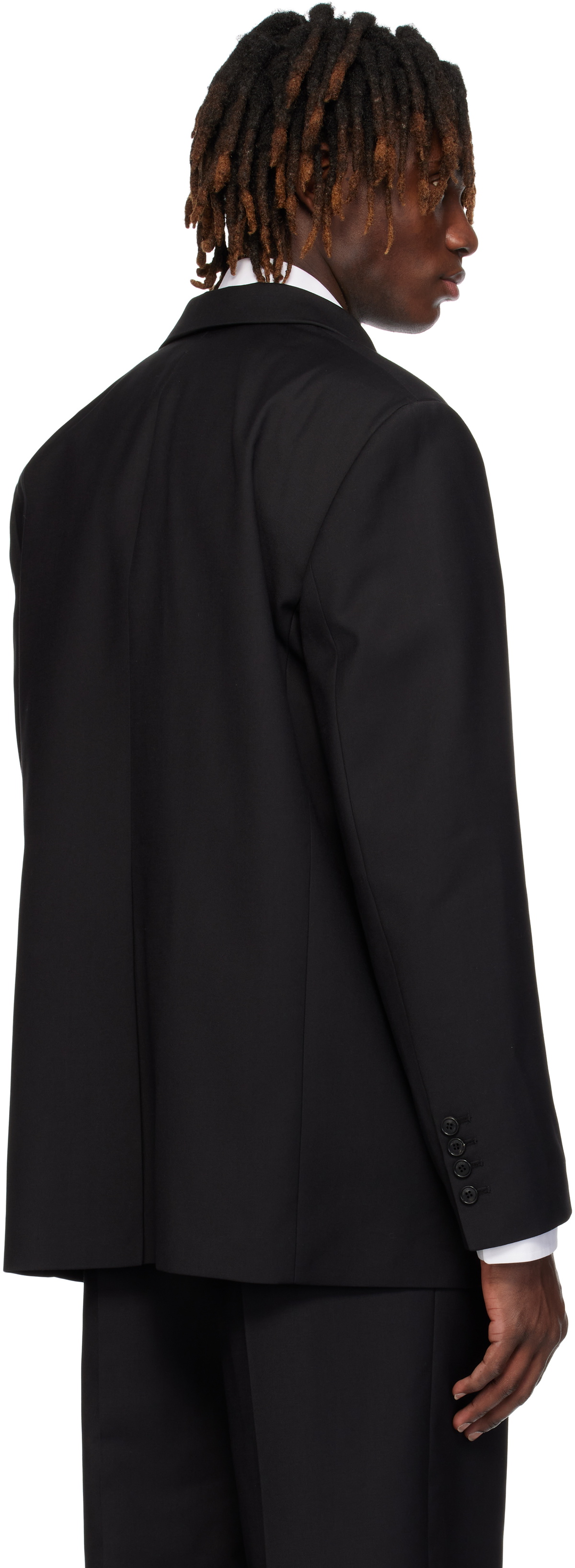 We11done Black Oversized Suit Blazer We11done