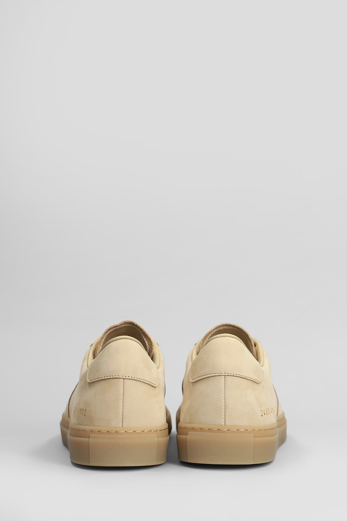 Common Projects Tennis Trainer Sneakers In Beige Leather Common Projects