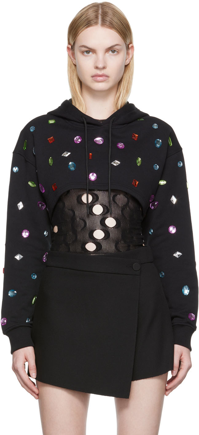 MSGM Black Polyester Skort MSGM