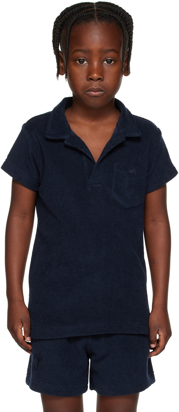 OAS Kids Navy Embroidered Polo OAS