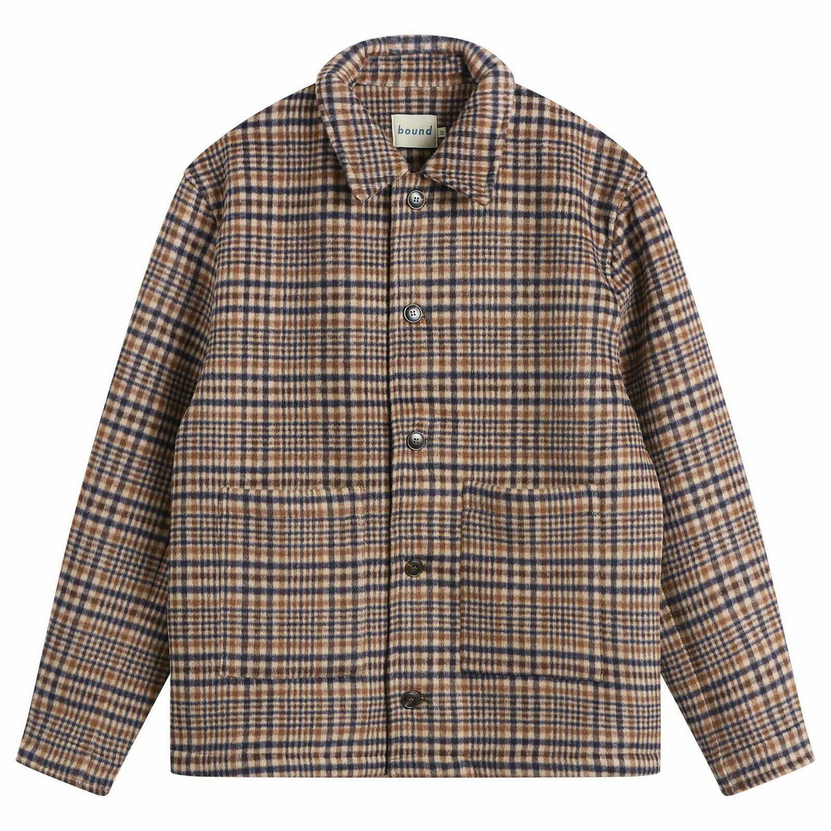 Bound Men's Wool Button Jacket in Barton Check BOUND by Bond-Eye