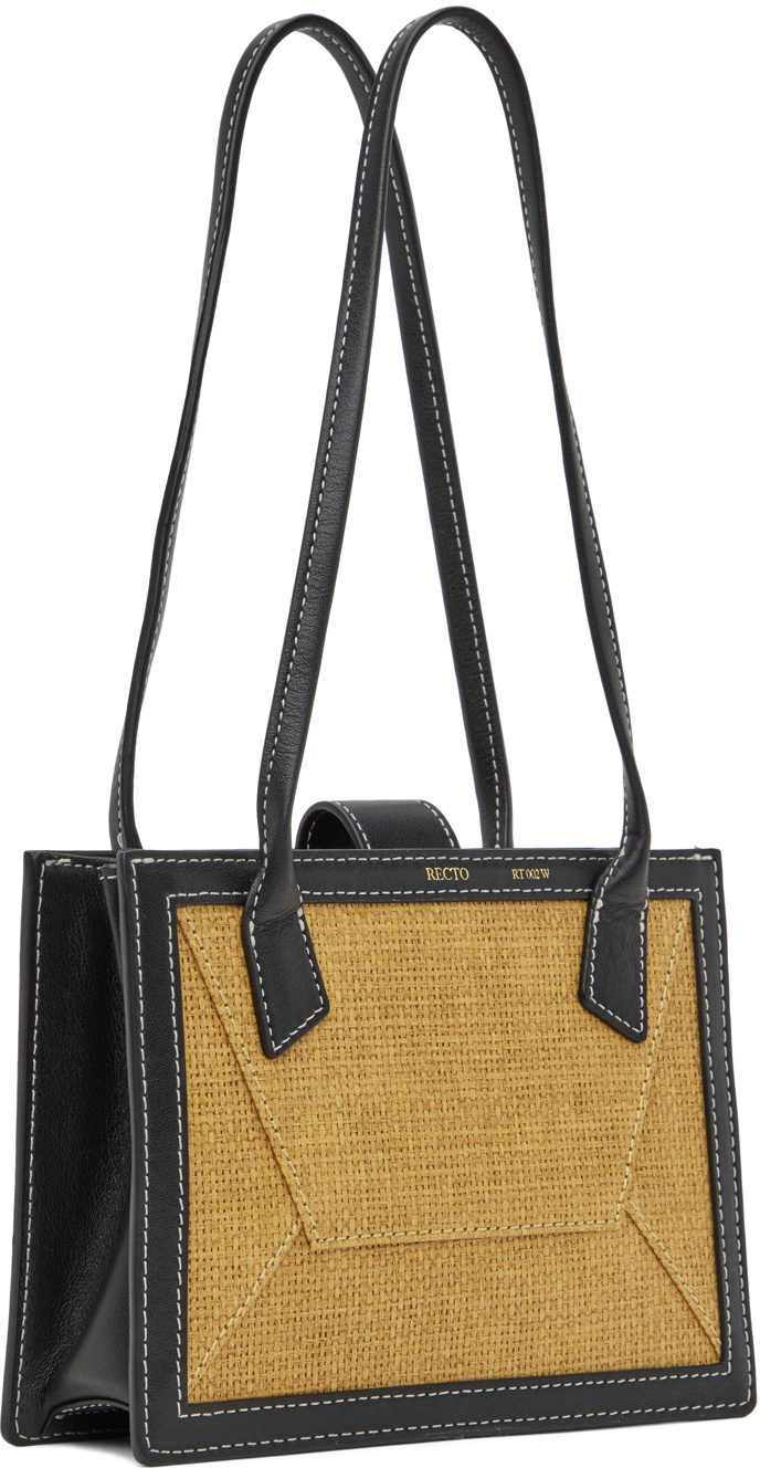 Recto Beige & Black Mini Envelope Bag Recto