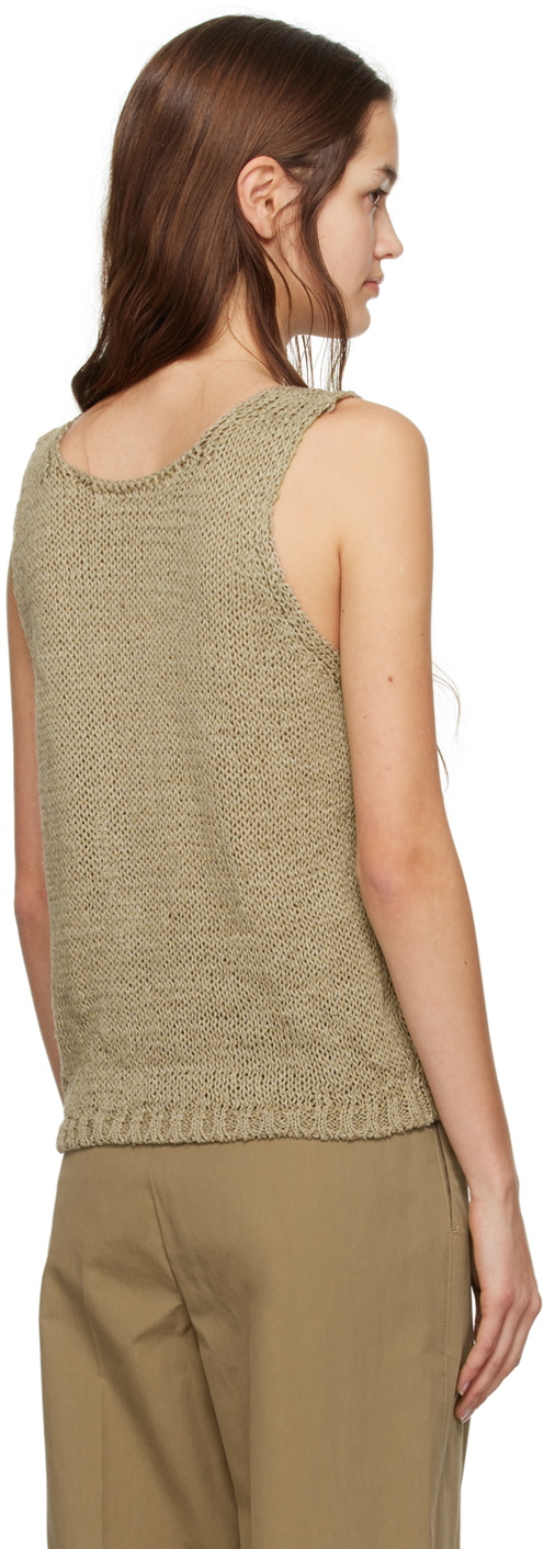 Nothing Written Khaki V-Neck Vest NOTHING WRITTEN