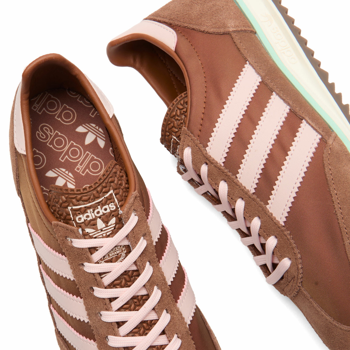 Adidas Women's SL 72 OG Sneakers in Dusky Bronze/Sandy Pink/Preloved ...