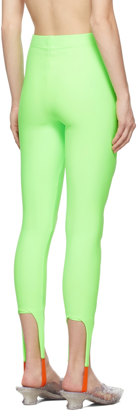 Marshall Columbia SSENSE Exclusive Green Cut Out Stirrup Leggings ...
