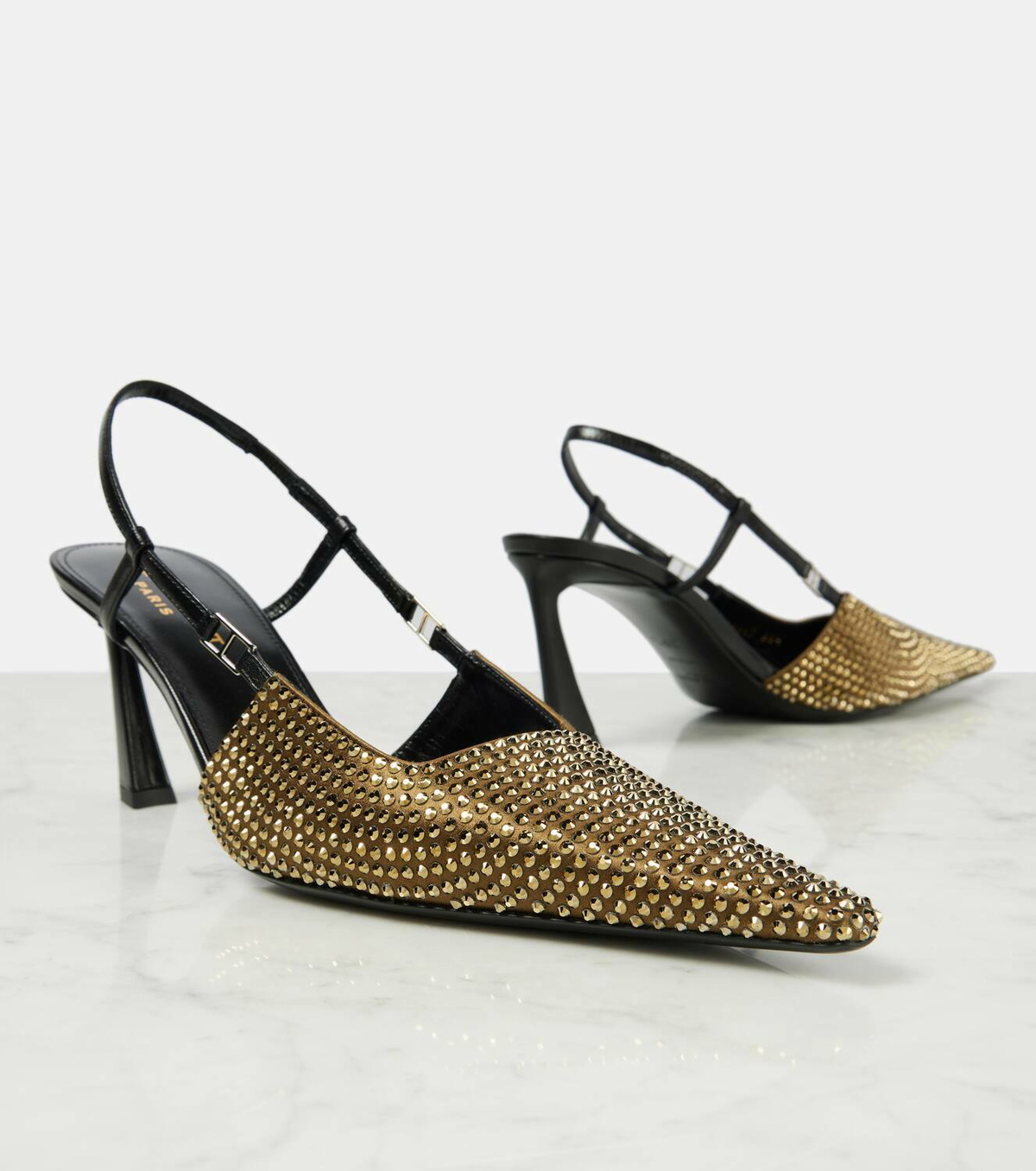 Saint Laurent Leather-trimmed sandals Saint Laurent