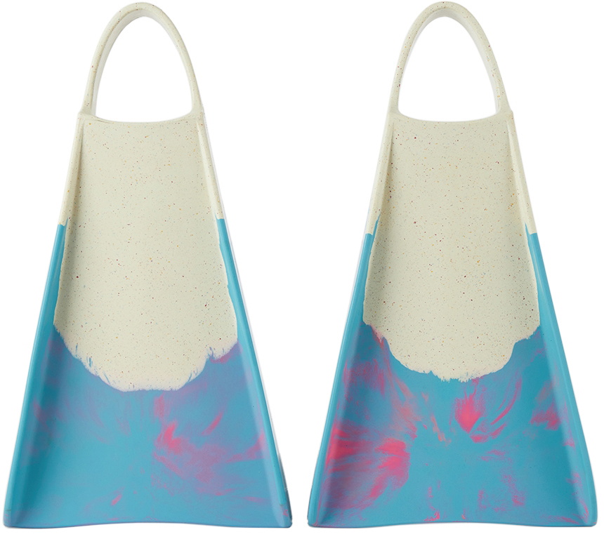 Yucca Fins Blue & Grey Soft Flex Medium Fins