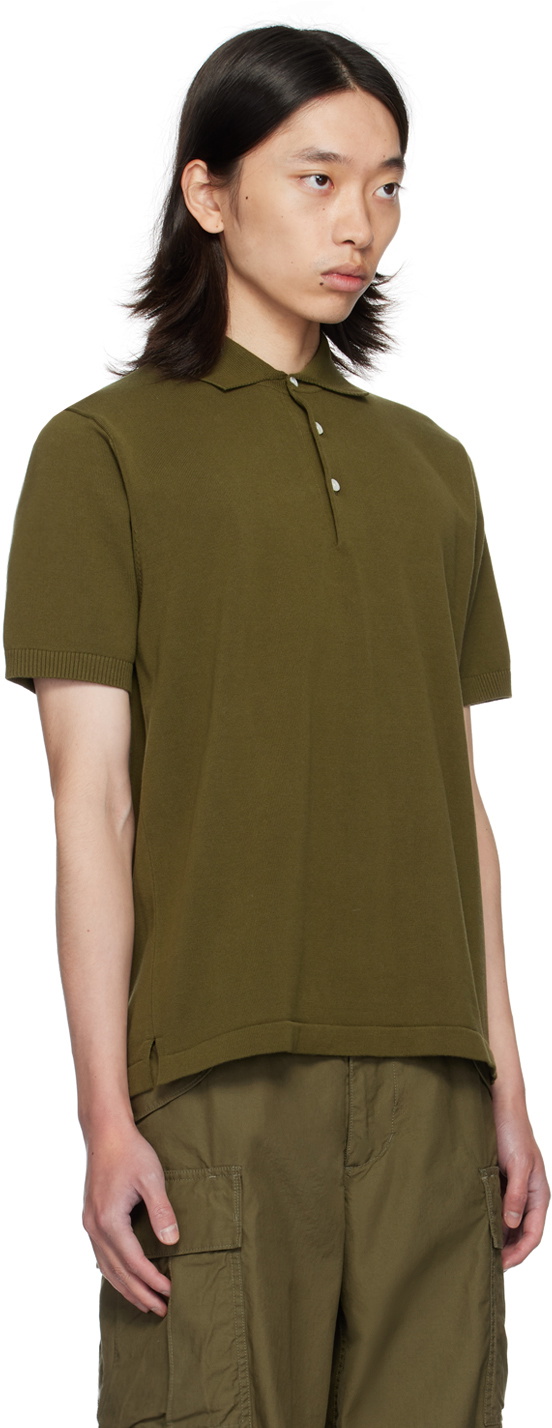BEAMS PLUS Khaki 12-Gauge Polo Beams Plus