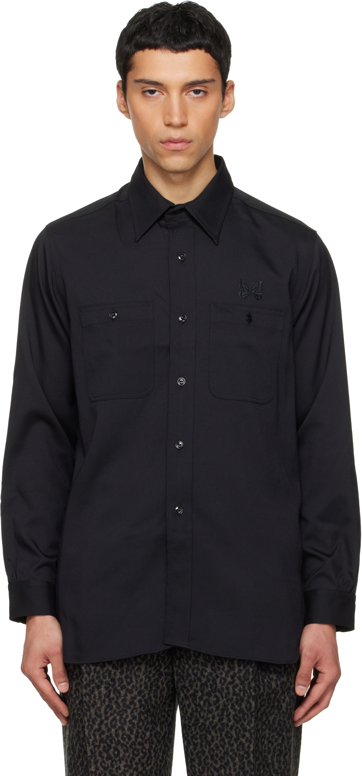 NEEDLES Black Work Shirt Needles