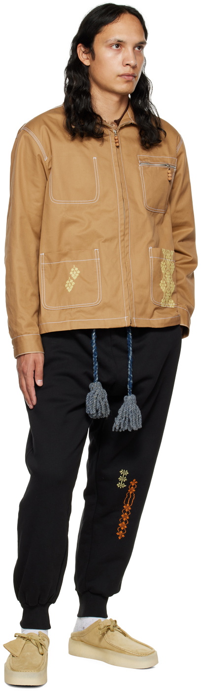 ADISH Black Wared Lakiya Lounge Pants ADISH