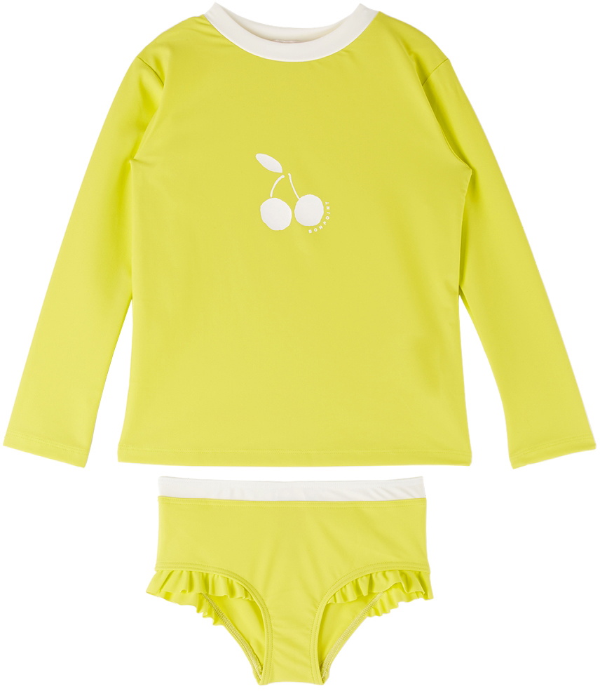 Bonpoint Kids Green Ainoa Swim Set Bonpoint