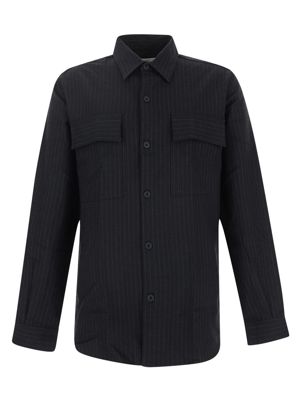 Closed Wool Lines Shirt Closed