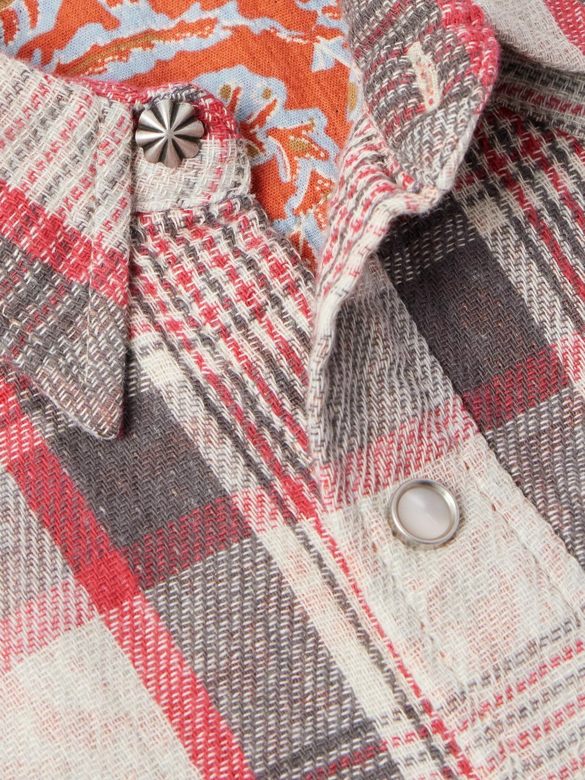 RRL - Buffalo Checked Cotton-Flannel Shirt - Red RRL
