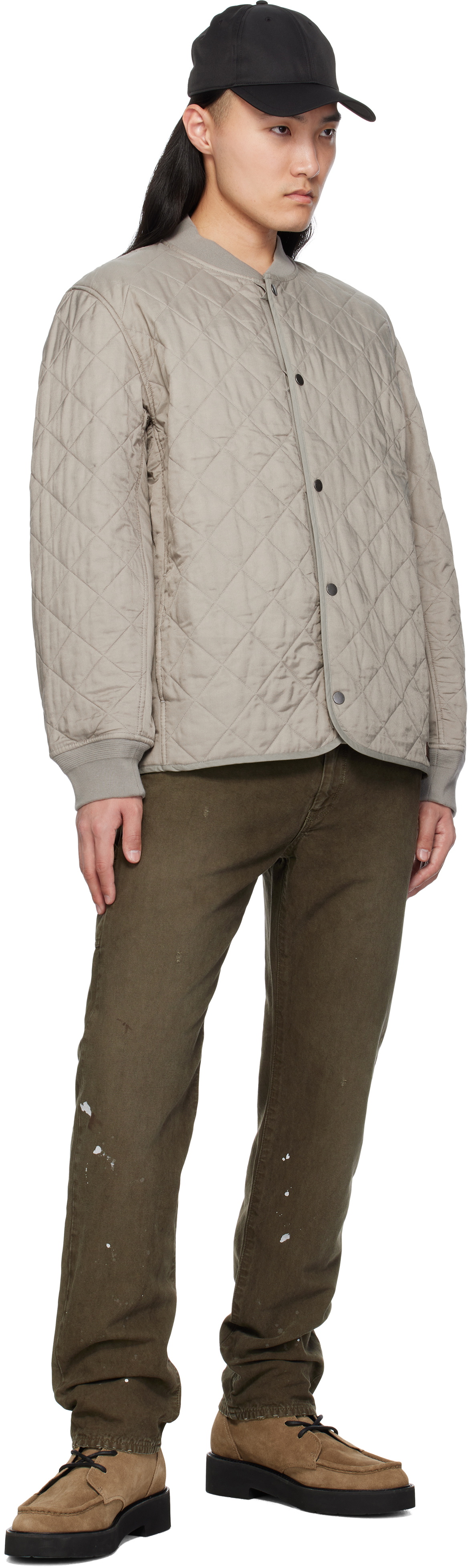 rag & bone Gray Focus Quilted Liner Jacket Rag and Bone