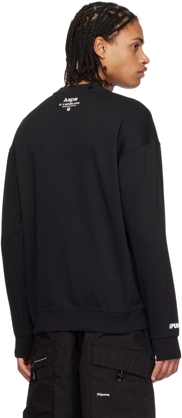 AAPE by A Bathing Ape Black Basic Sweater AAPE by A Bathing Ape