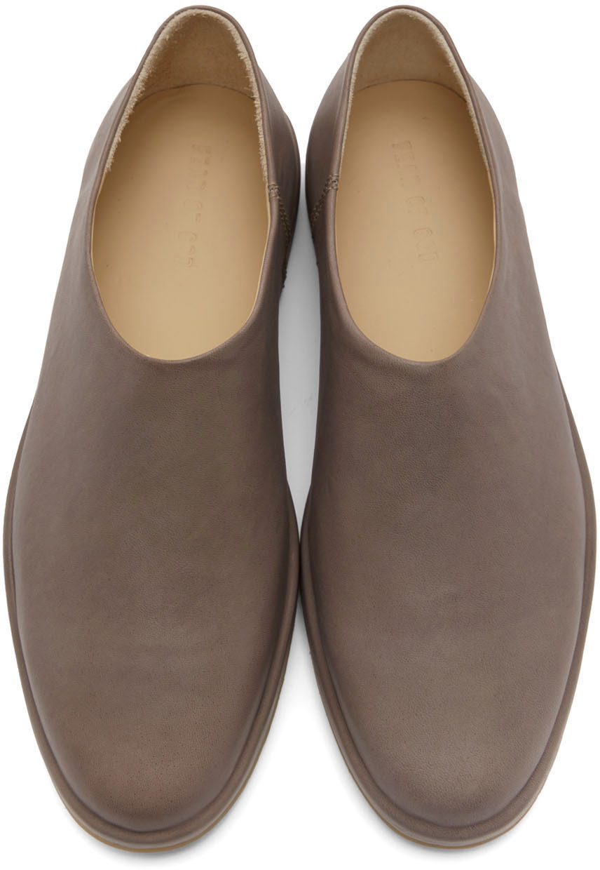 Fear of God SSENSE Exclusive Taupe 'The Mule' Loafers Fear Of God