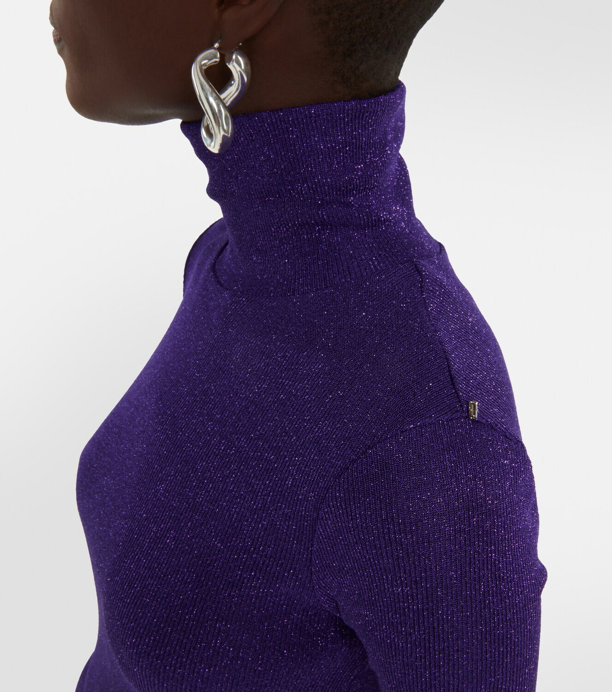 Sportmax Anta turtleneck Lurex® minidress Sportmax