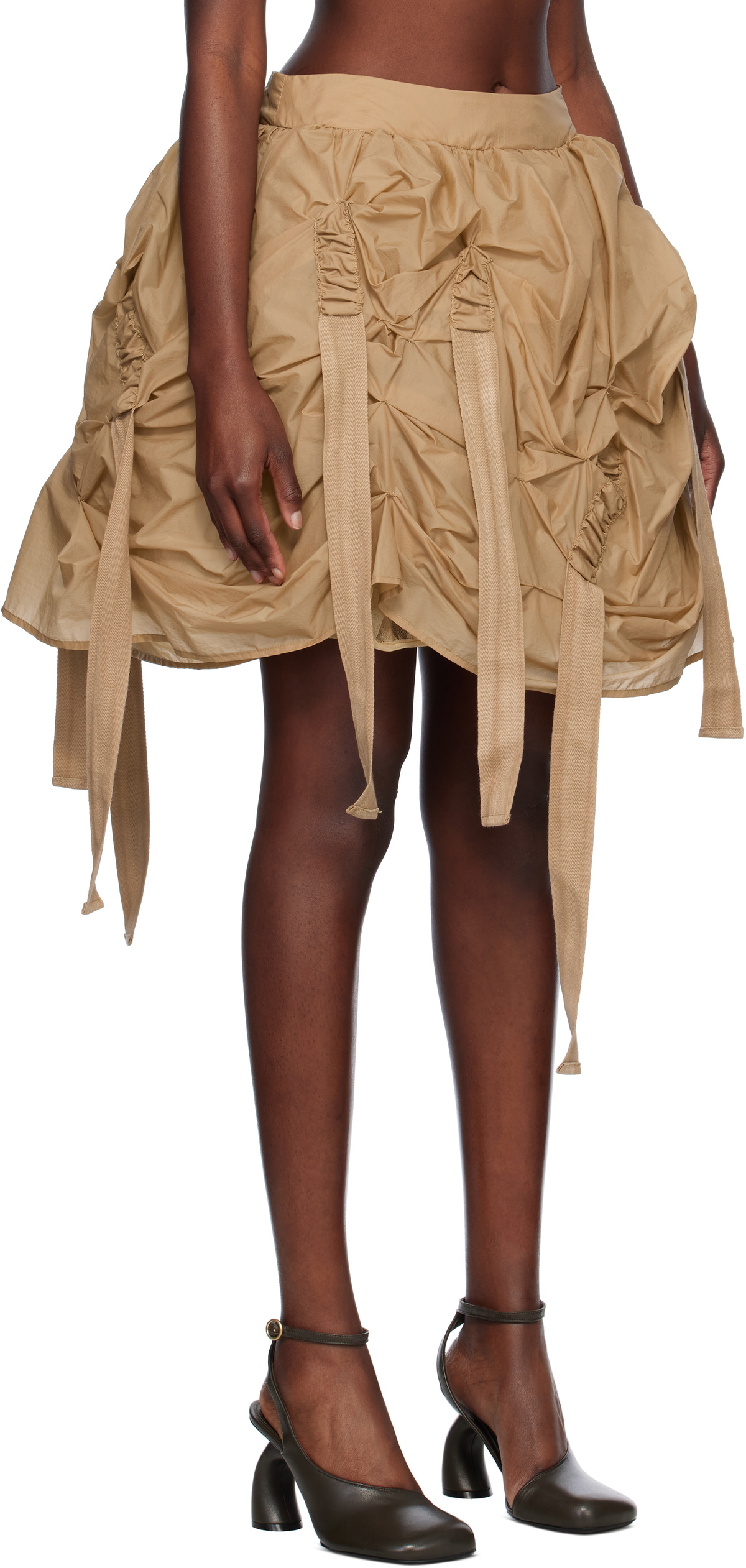 Renaissance Renaissance Beige Versailles Midi Skirt Renaissance Renaissance