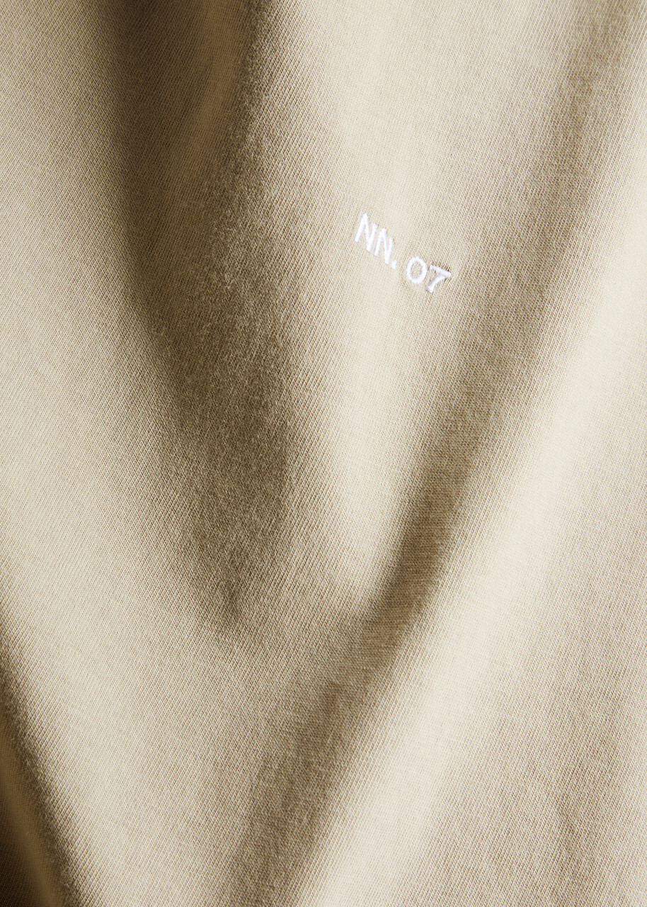 NN07 Adam Logo Cotton T-shirt Beige NN07
