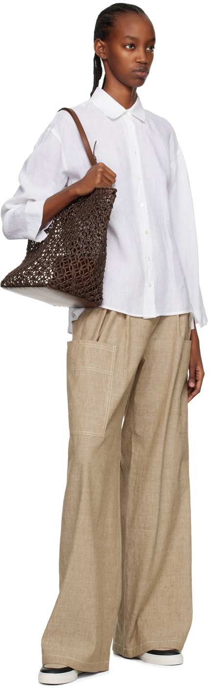 Max Mara Beige & Black Taba Sneakers Max Mara