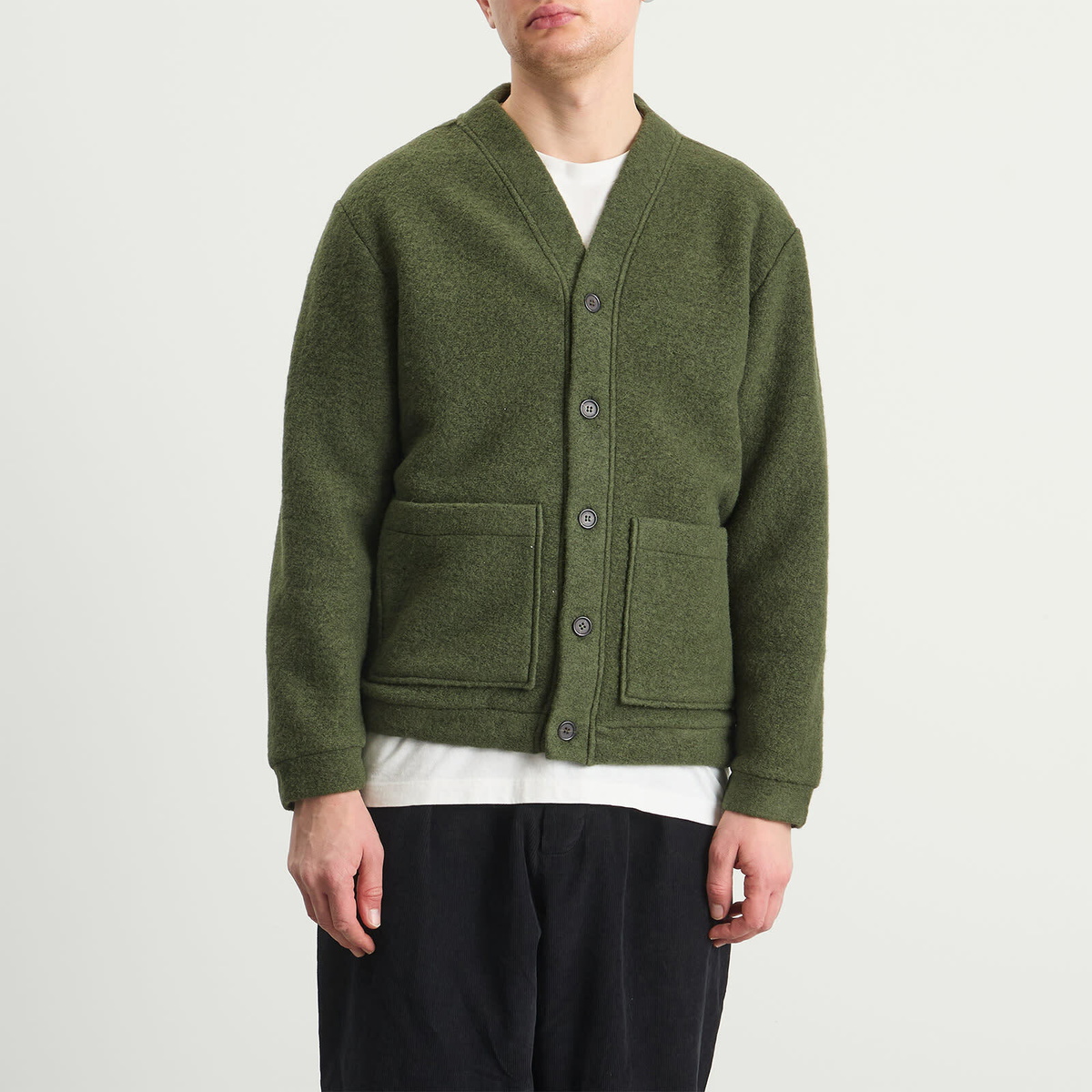 Universal Works Men's Presented by END. Wool Fleece Adv Cardigan in ...