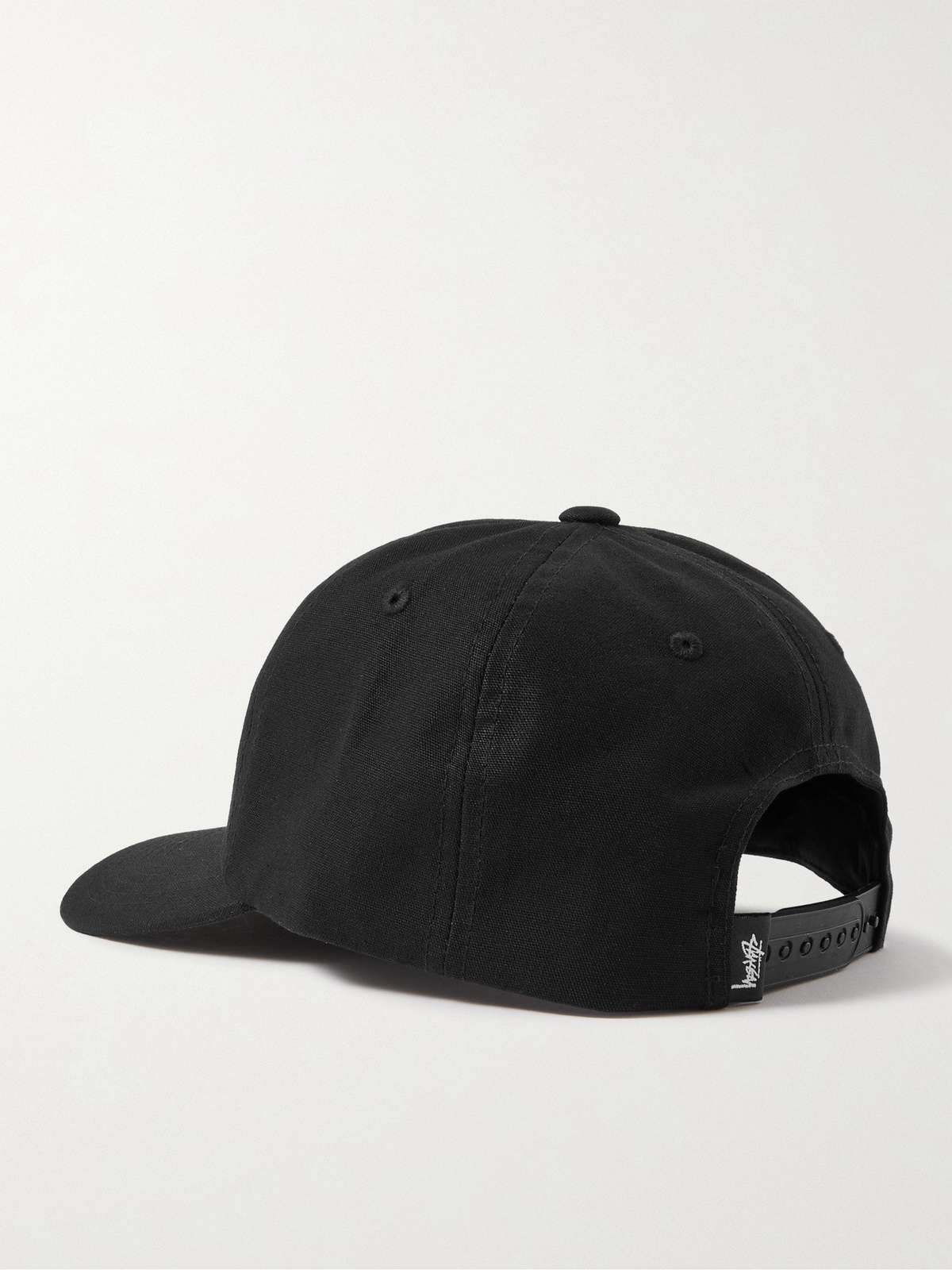 STÜSSY - Logo-Embroidered Cotton-Twill Baseball Cap - Black Stussy