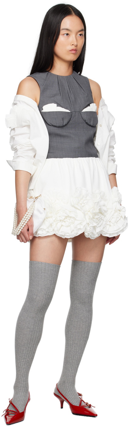 SHUSHU/TONG Gray Embellished Top Shushu/Tong