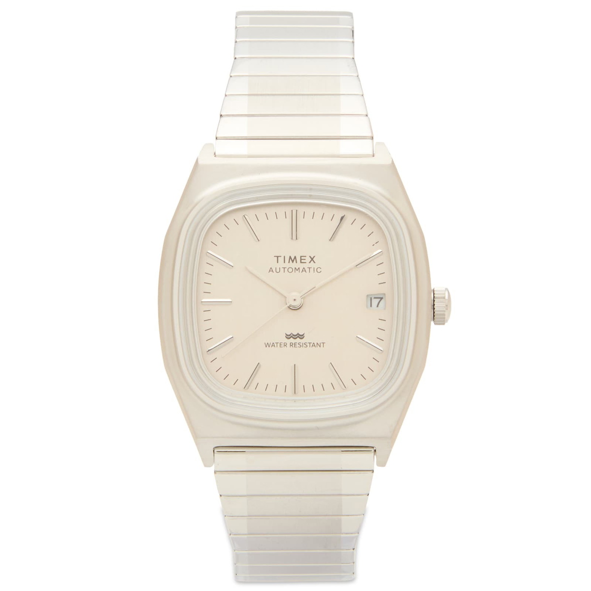 Timex Automatic 1983 E-line Reissue 34mm Watch in Silver Timex