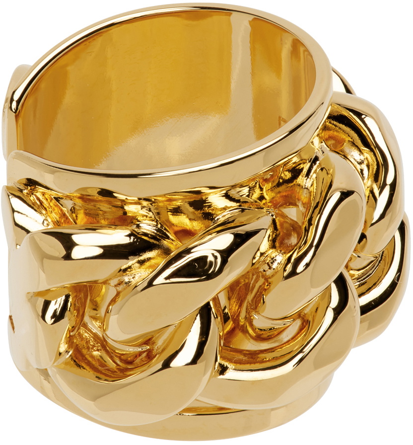 Balmain Gold Chain Ring Balmain