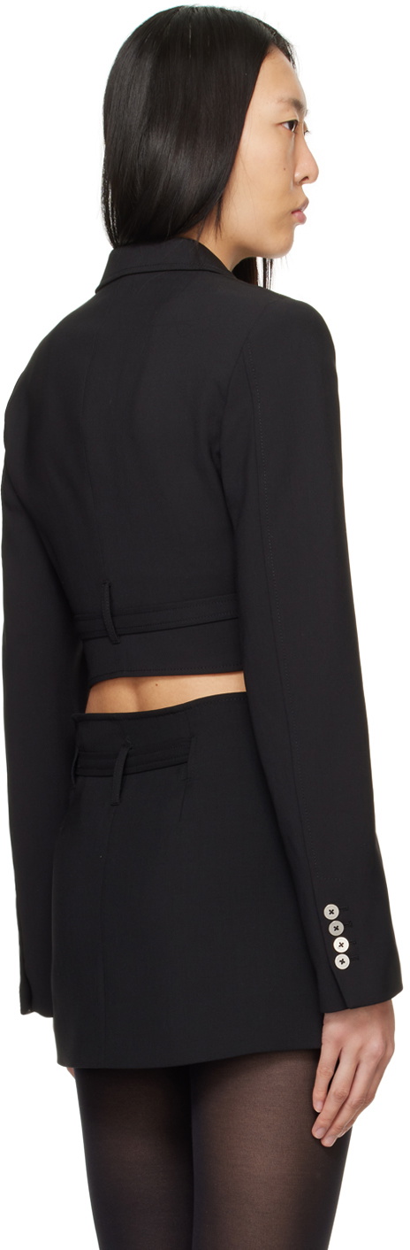Dion Lee Black Interlock Blazer Dion Lee