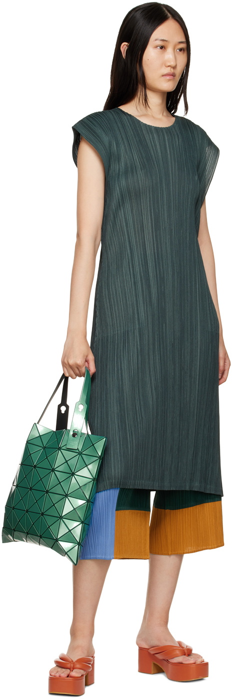 Pleats Please Issey Miyake Green Ensemble Trousers Pleats Please Issey ...