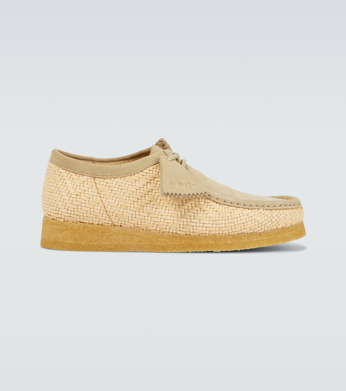 Clarks Originals - Wallabee raffia and suede boots Clarks Originals