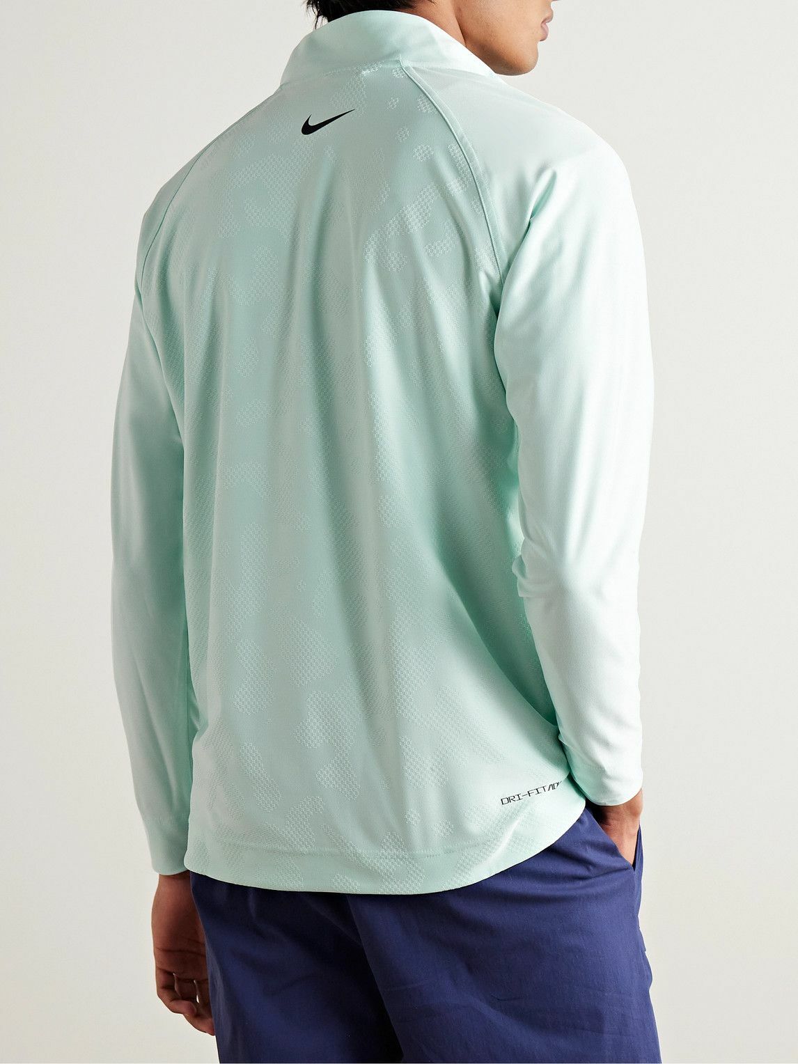 Nike Golf - Tour Dri-FIT ADV Half-Zip Golf Top - Blue Nike Golf