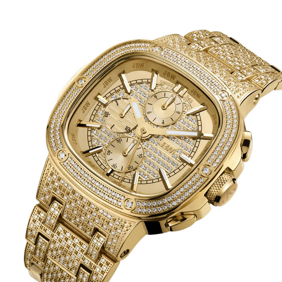 JBW Platinum Series Chronograph Gold-tone Dial Mens Watch PS545A JBW