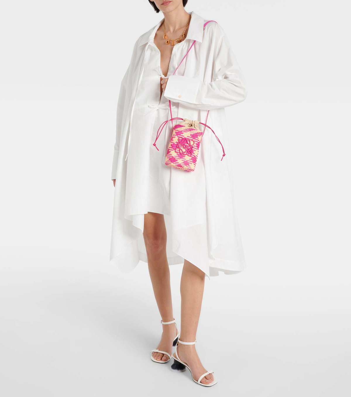 Loewe Square Mini raffia crossbody bag Loewe