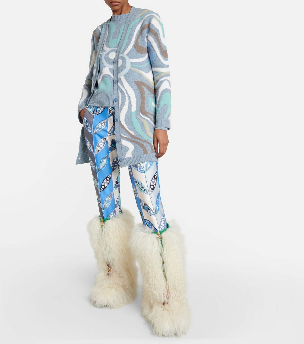 Pucci - x Fusalp intarsia wool cardigan Emilio Pucci