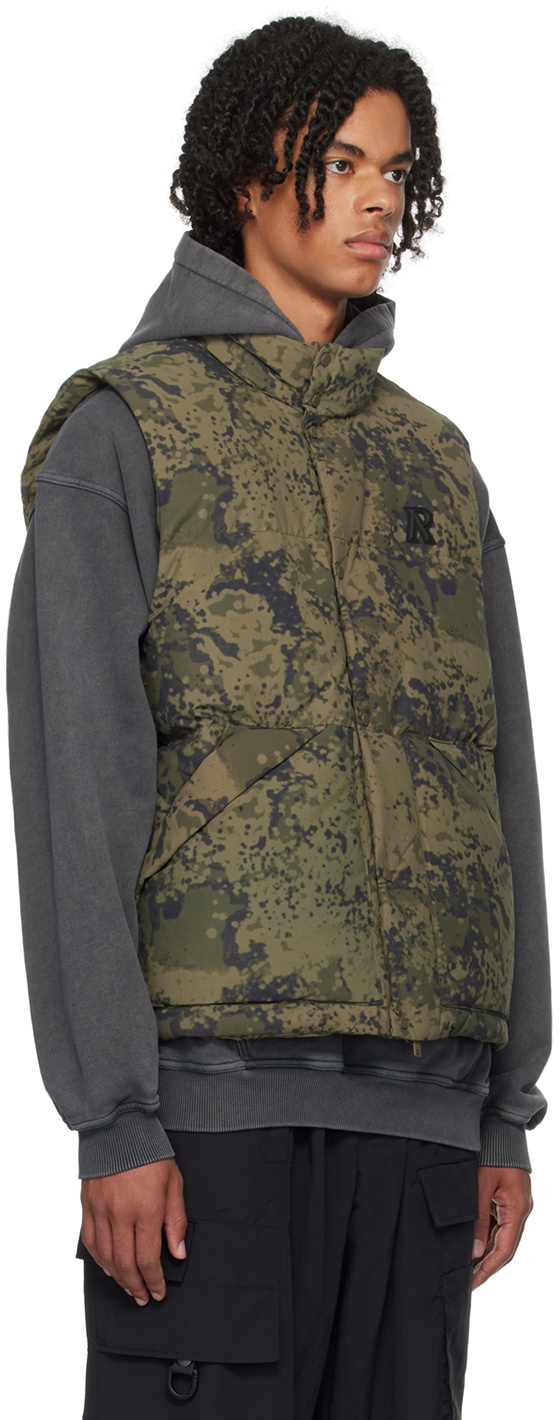 Represent Green Patch Down Vest Represent