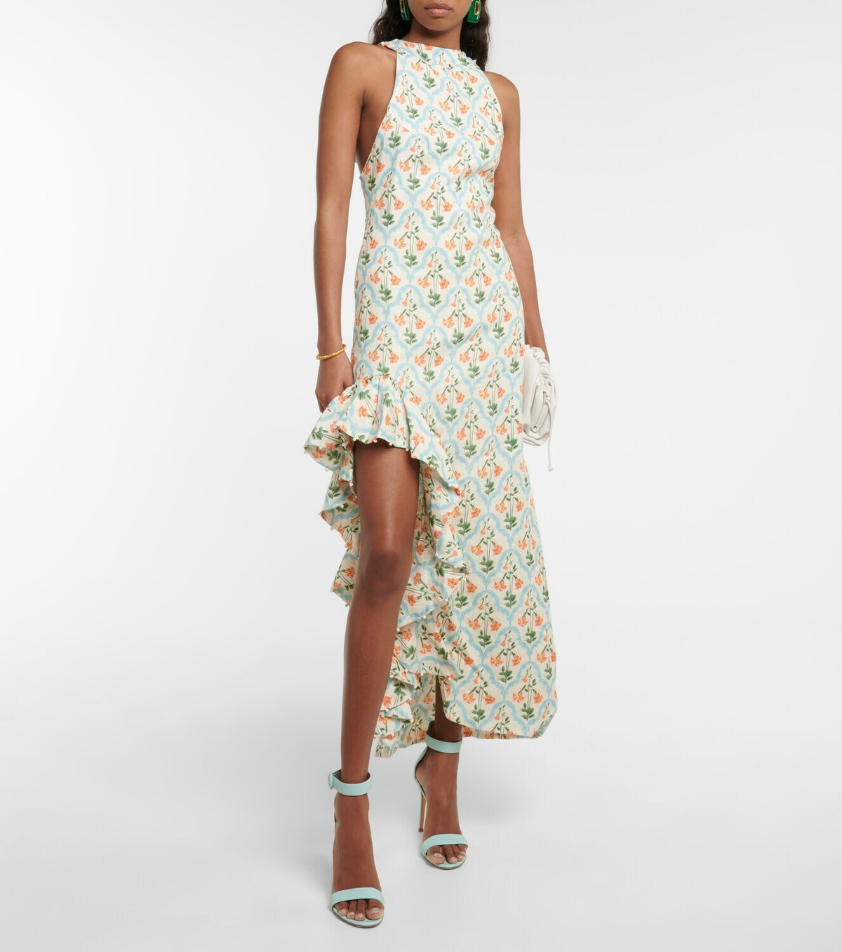 Agua by Agua Bendita Gerbera printed linen maxi dress Agua by Agua Bendita